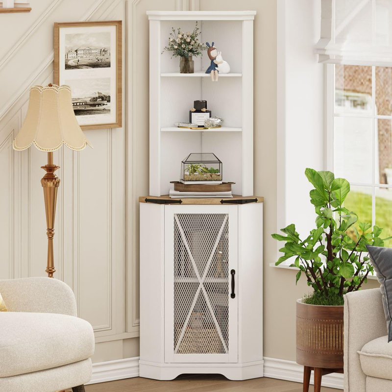 Corner cabinet farmhouse store